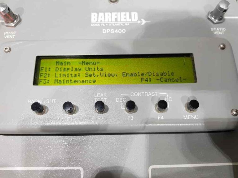 Barfield DPS400 Pitot-Static Test Set - Metro Testers
